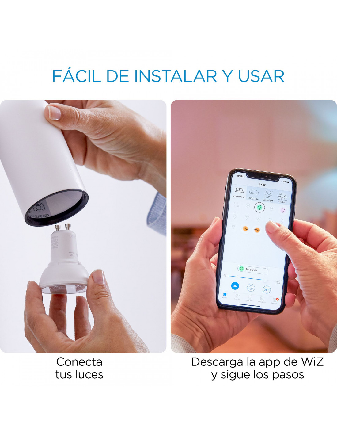 Lampara Led Wiz Wifi Color 9w Gu10 Lampara Led Wiz Wifi Color 9w Gu10