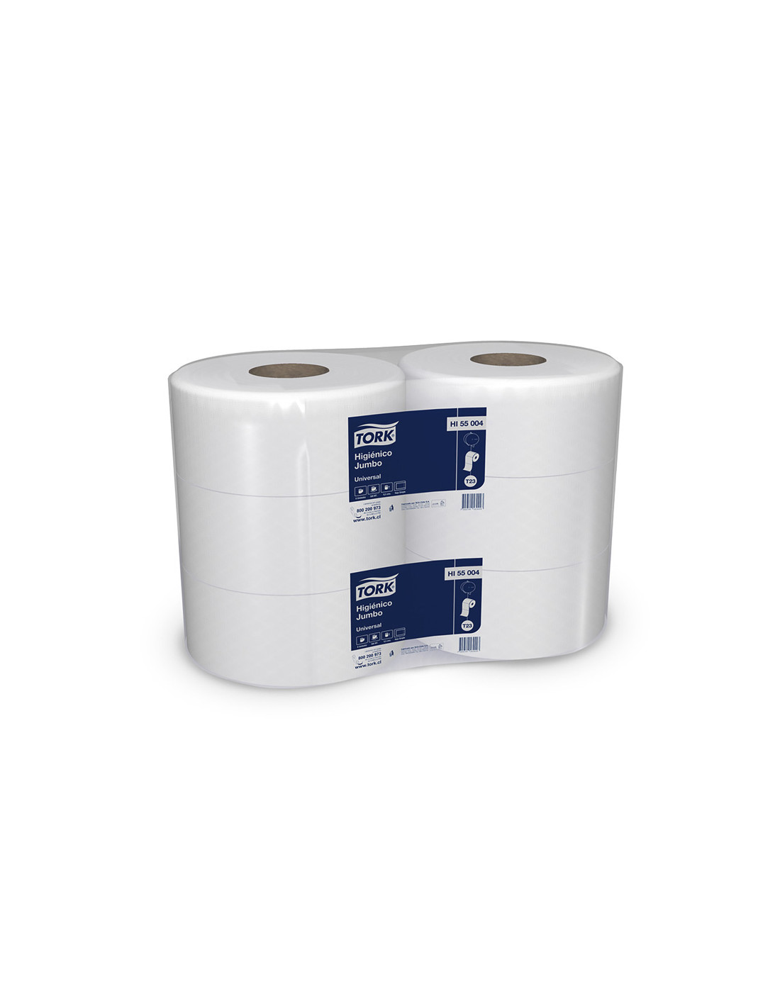 Papel Higiénico Jumbo Tork Universal 6 Rollos De 500 Metros